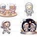 28 Cute Astronauts Clipart Pack, Boy Astronaut, Children's Party, Outer ...