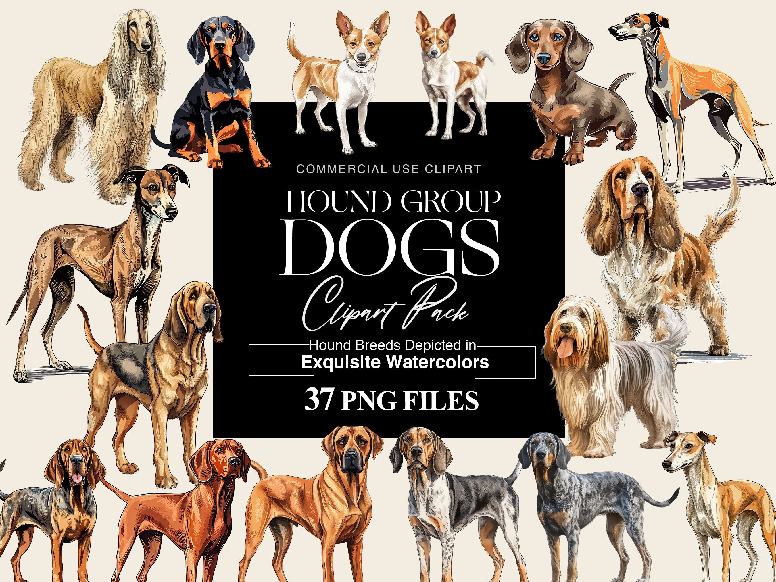 Pack Of Dogs Clipart