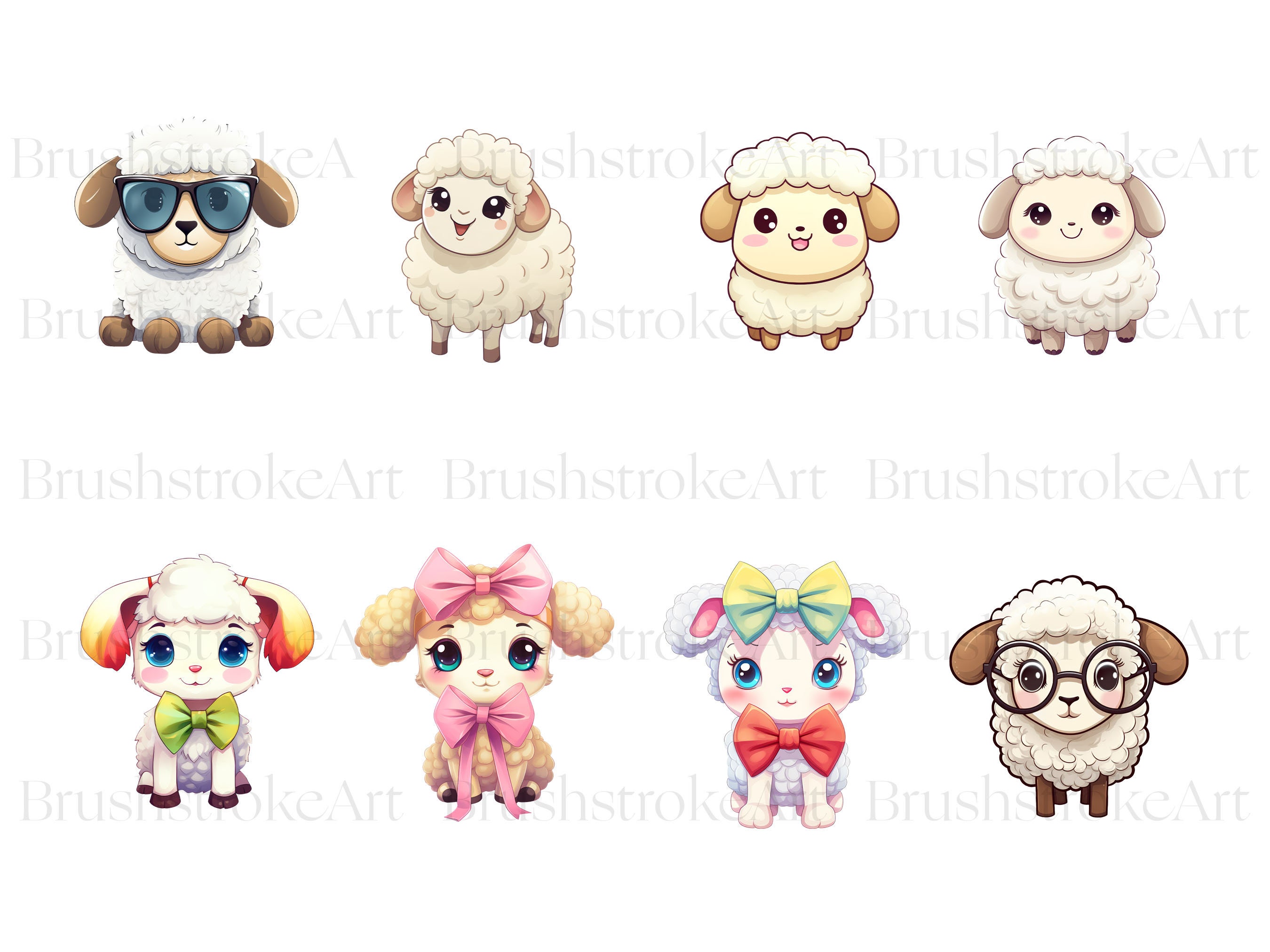 Cute Sheep Clipart, Cartoon Sheep Nursery, Baby Sheep Clipart, Cute ...