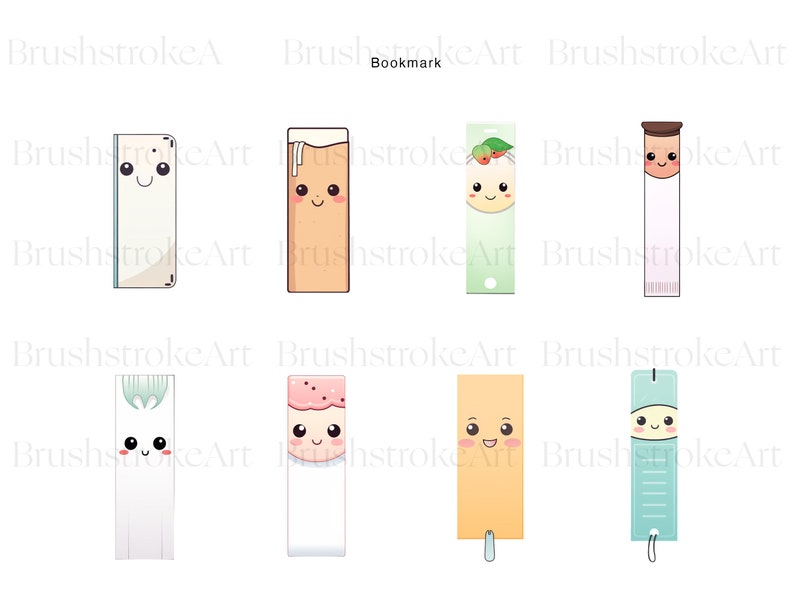 Cute Book Clipart, Kawaii Pencil, Cute Book Icon, Bookmark, Book Lover ...