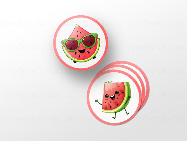 Kawaii Watermelon Clipart, Cute Watermelon, Summer Fruit Clipart ...