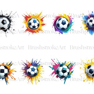 Soccer Ball Splash Clipart, Football, Boys Birthday, Soccer Ball PNG ...