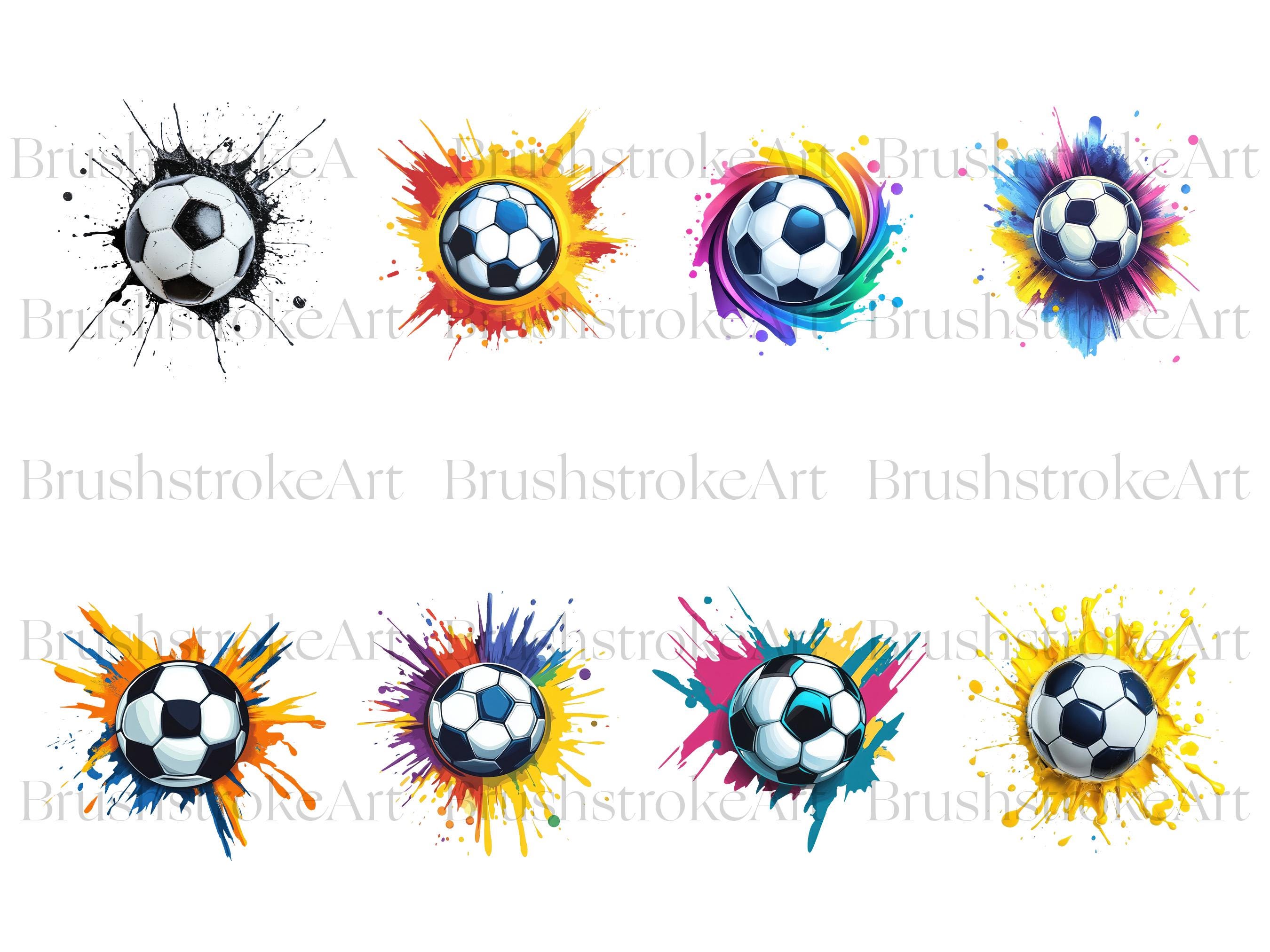 Soccer Ball Splash Clipart, Football, Boys Birthday, Soccer Ball PNG ...