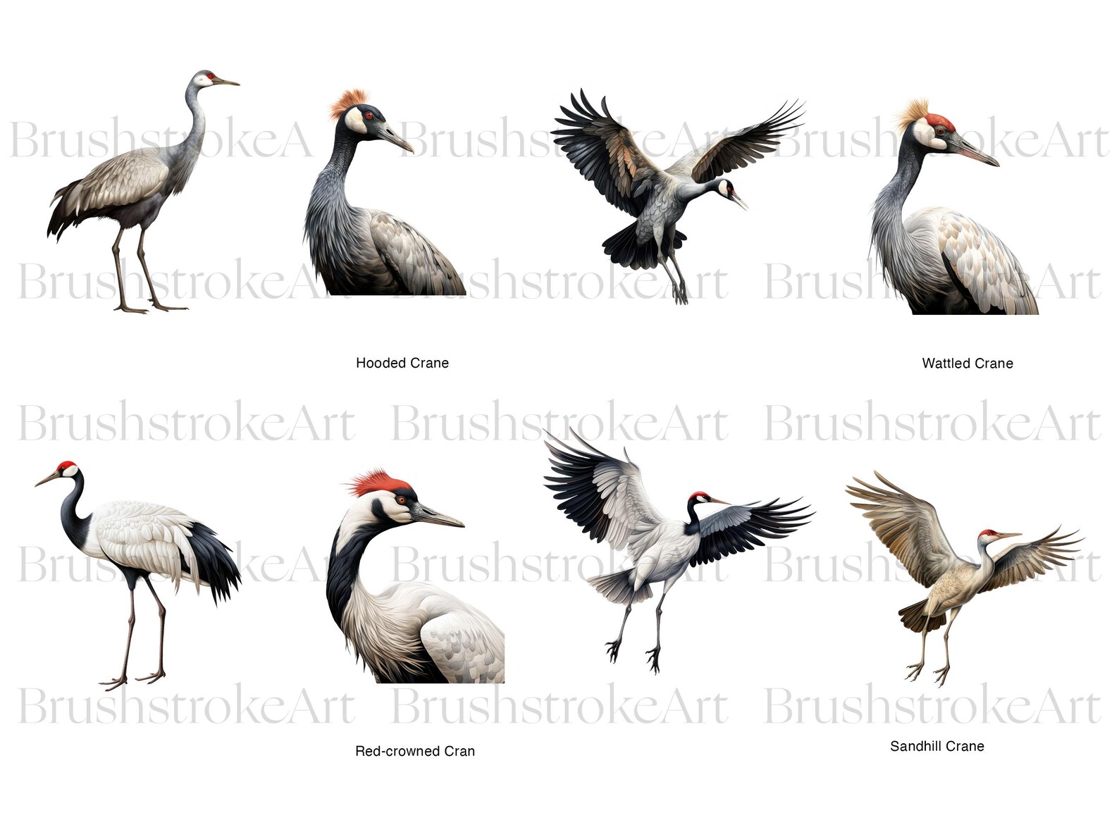 Crane Clipart, Blue Crane, Sandhill Crane PNG, Crane Bird Clipart ...