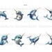 Narwhal Clipart, Ocean Creature, Baby Narwhal, Under the Sea, Narwhal ...