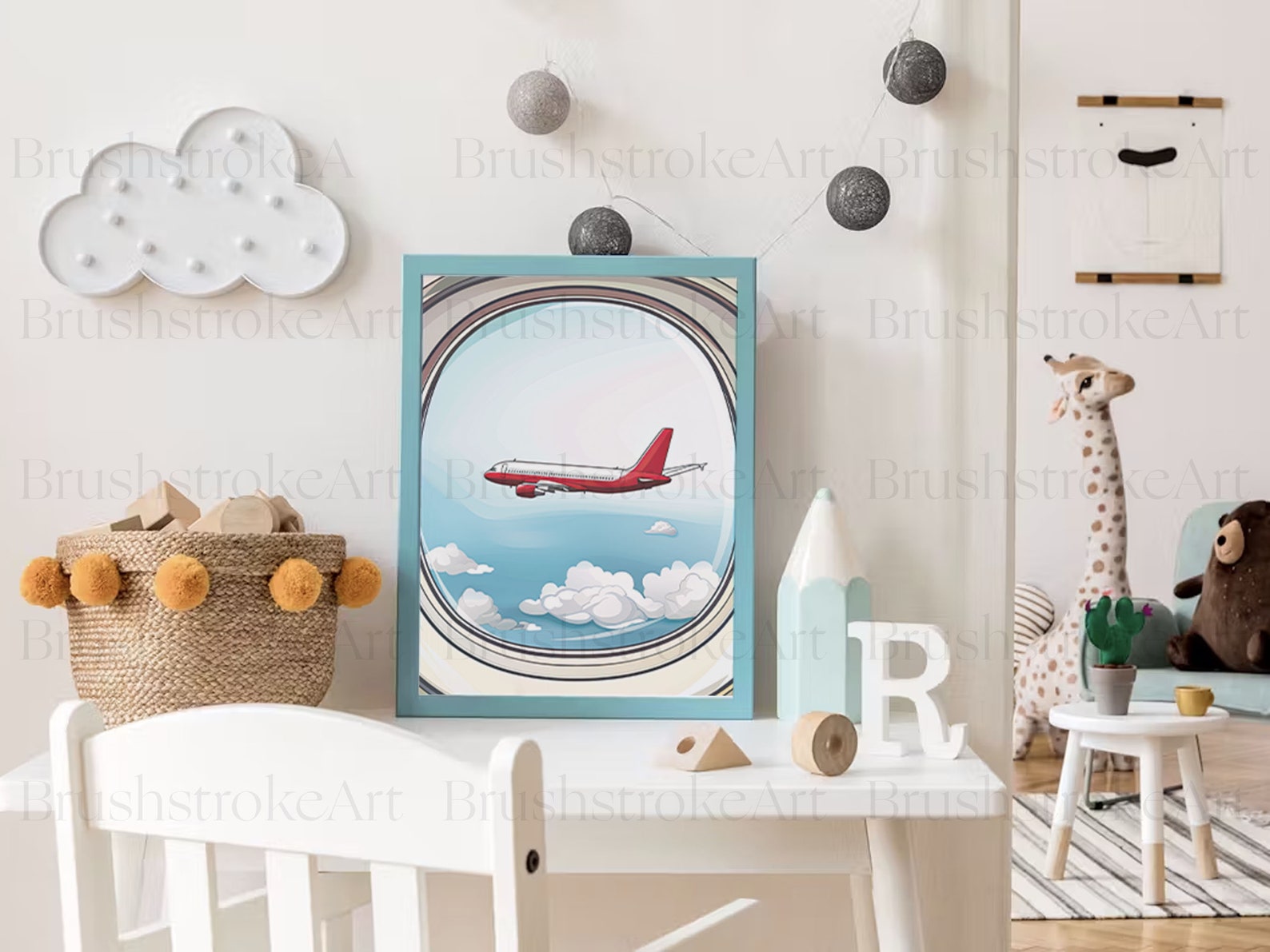 Watercolor Airport Clipart, Pilot, Plane, Aero Plane, Airport Luggage ...