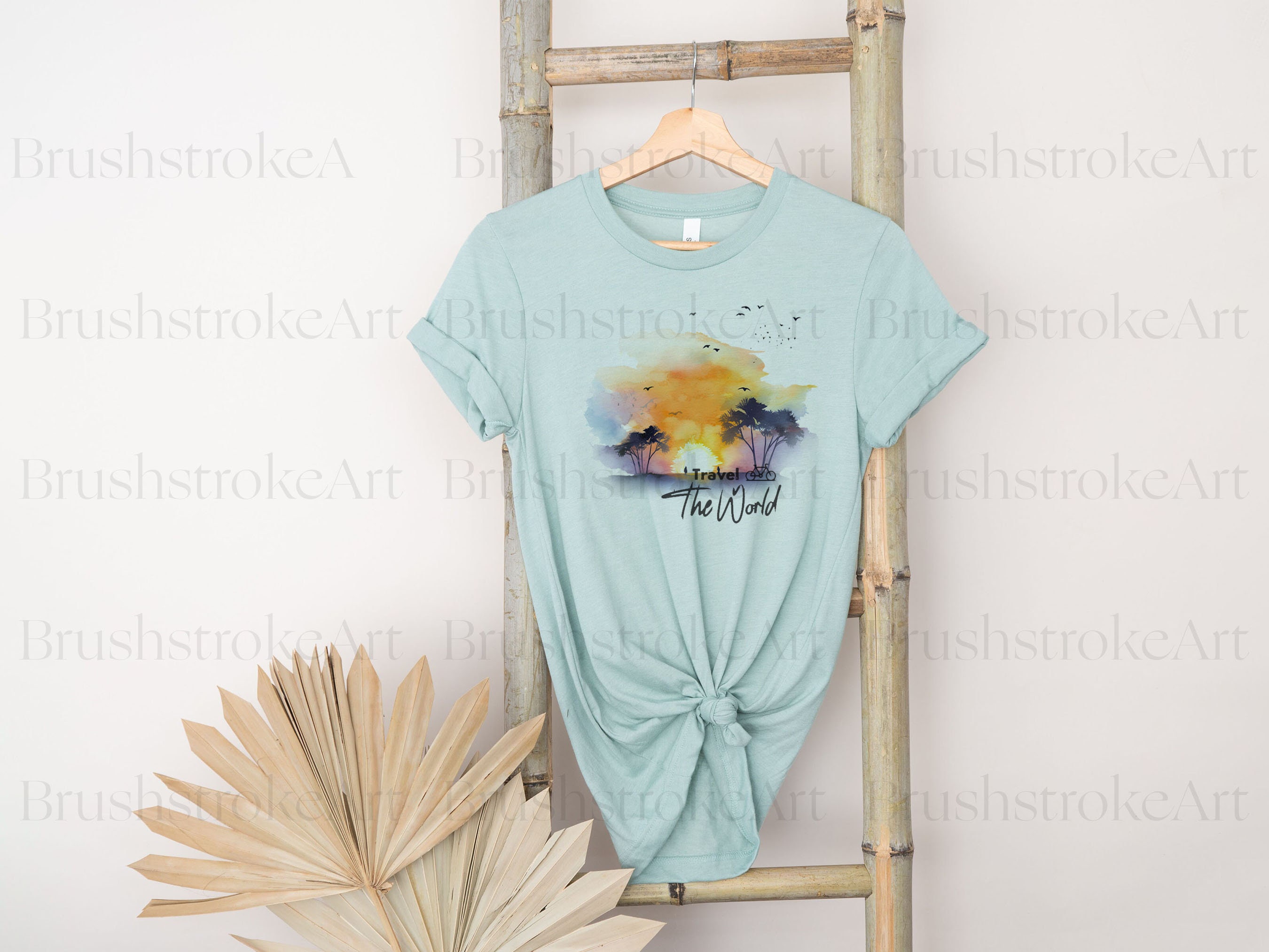 Watercolor Travel Clipart, Summer Travel, Road Trip Clipart, Vacation ...