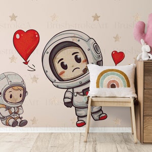 28 Cute Astronauts Clipart Pack, Boy Astronaut, Children's Party, Outer ...