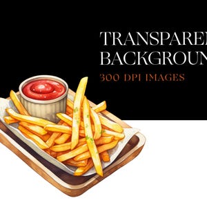 Watercolor Potato Clipart, Baked Potato, Breakfast Food, French Fries ...