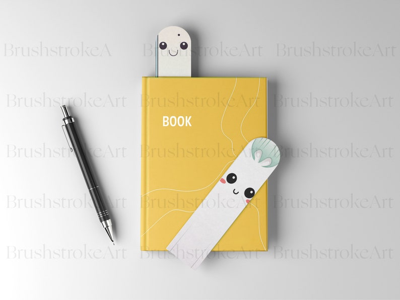 Cute Book Clipart, Kawaii Pencil, Cute Book Icon, Bookmark, Book Lover ...