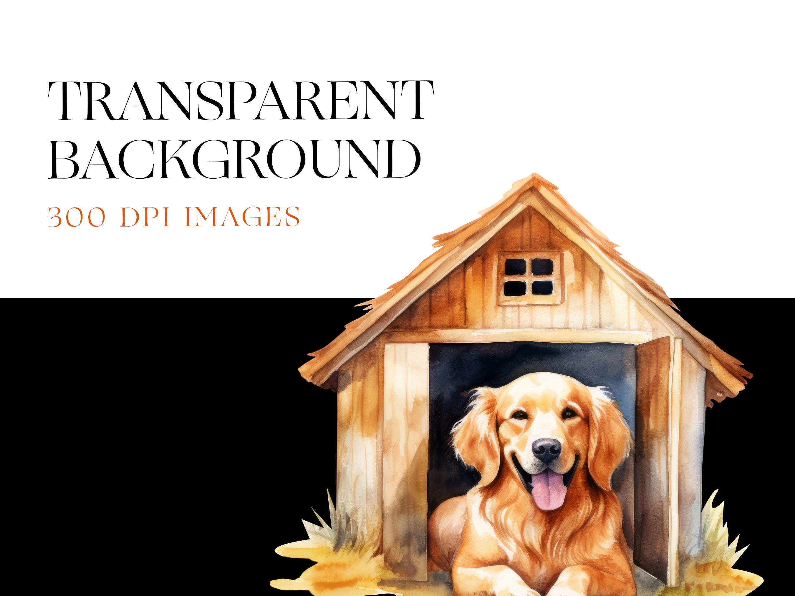 Dog House Clipart, Watercolor Dogs, Puppy Clipart PNG, Dog Breed, Pet ...