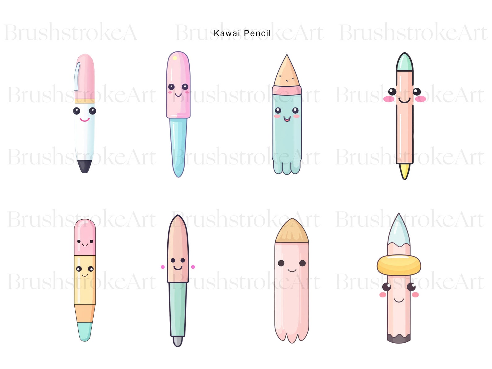 Cute Book Clipart, Kawaii Pencil, Cute Book Icon, Bookmark, Book Lover ...