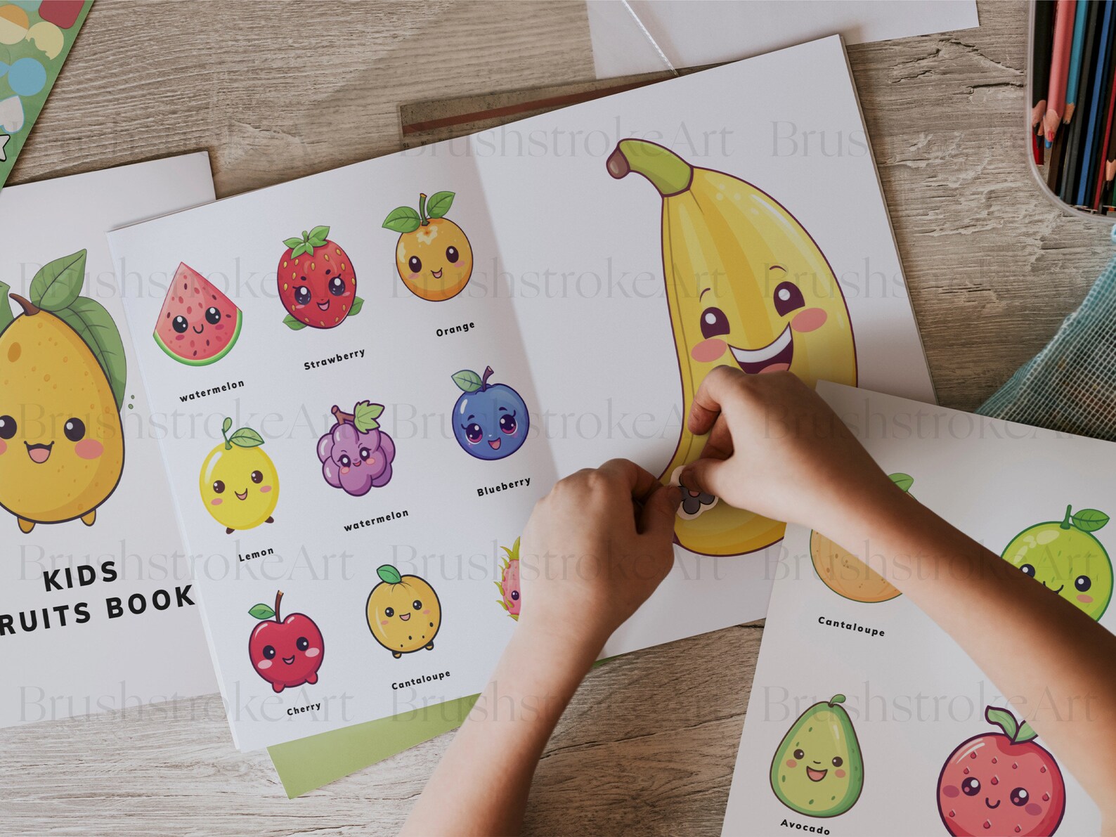 Cute Fruit Clipart, Happy Fruits, Pineapple Clipart, Red Apple, Smiling ...