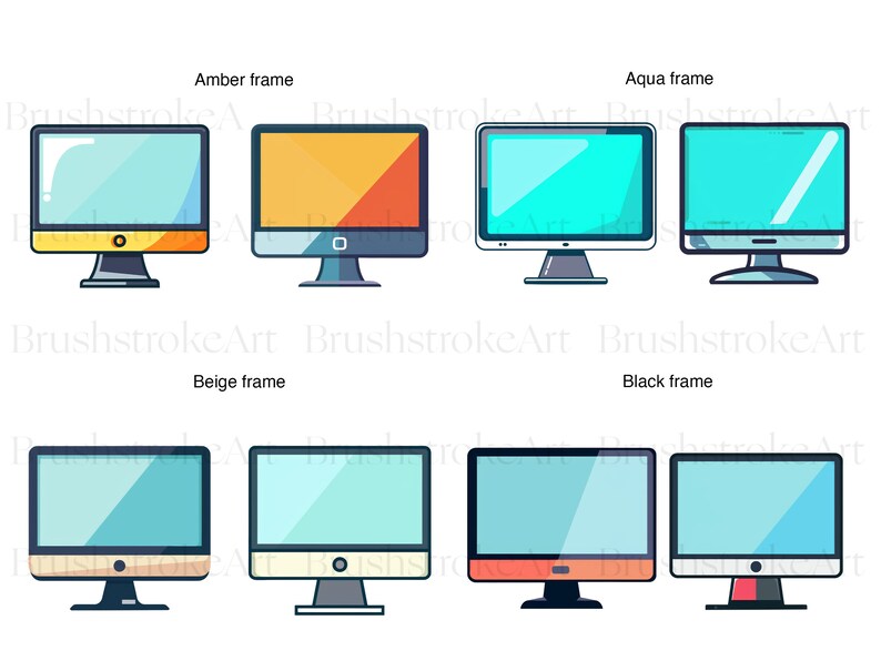 Computer Monitor Clipart, Computer Screen, Desktop Computer, Monitor ...