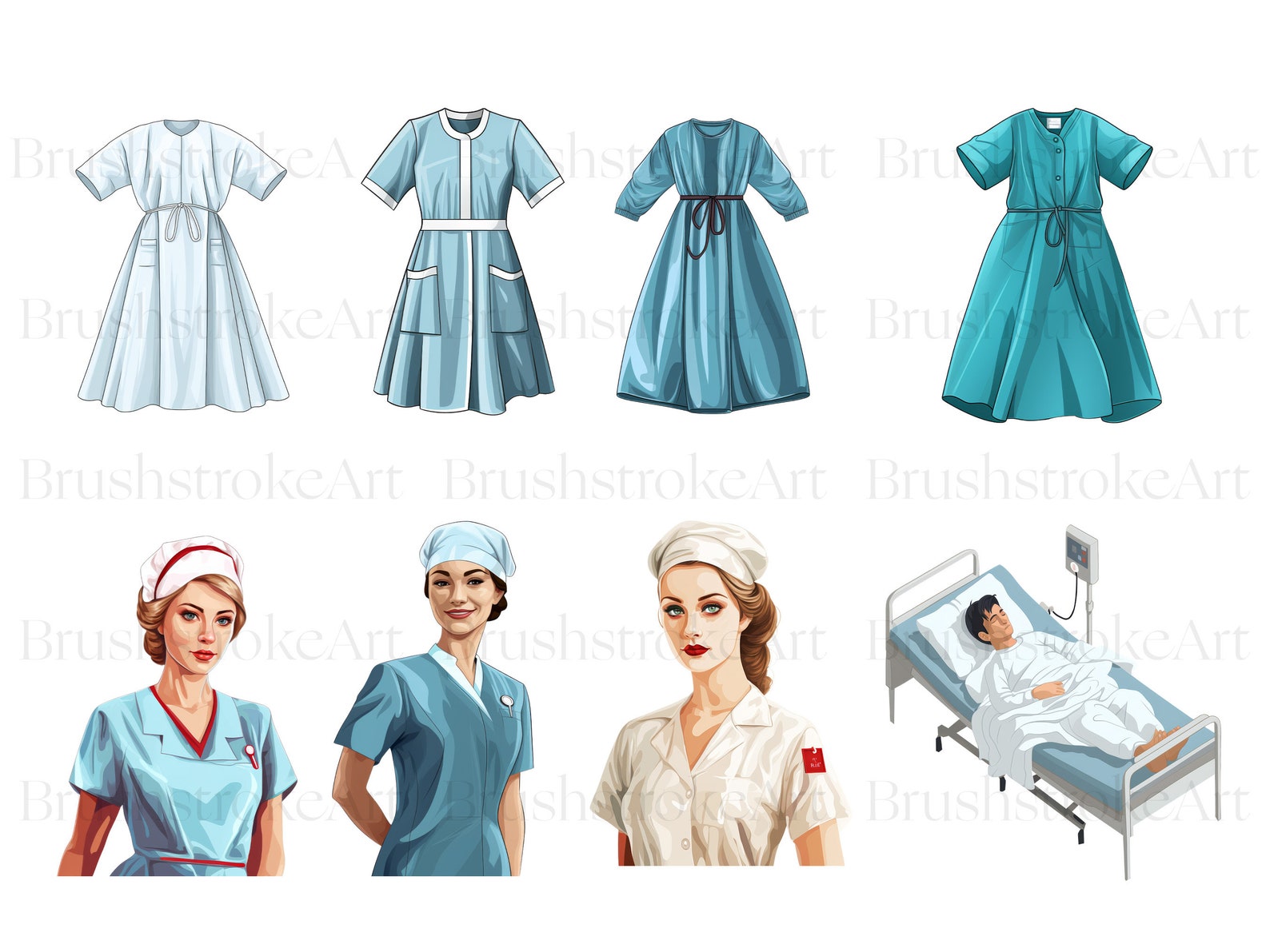 Hospital Clipart, Doctor, Nurse PNG, Patient, Illness Clipart ...