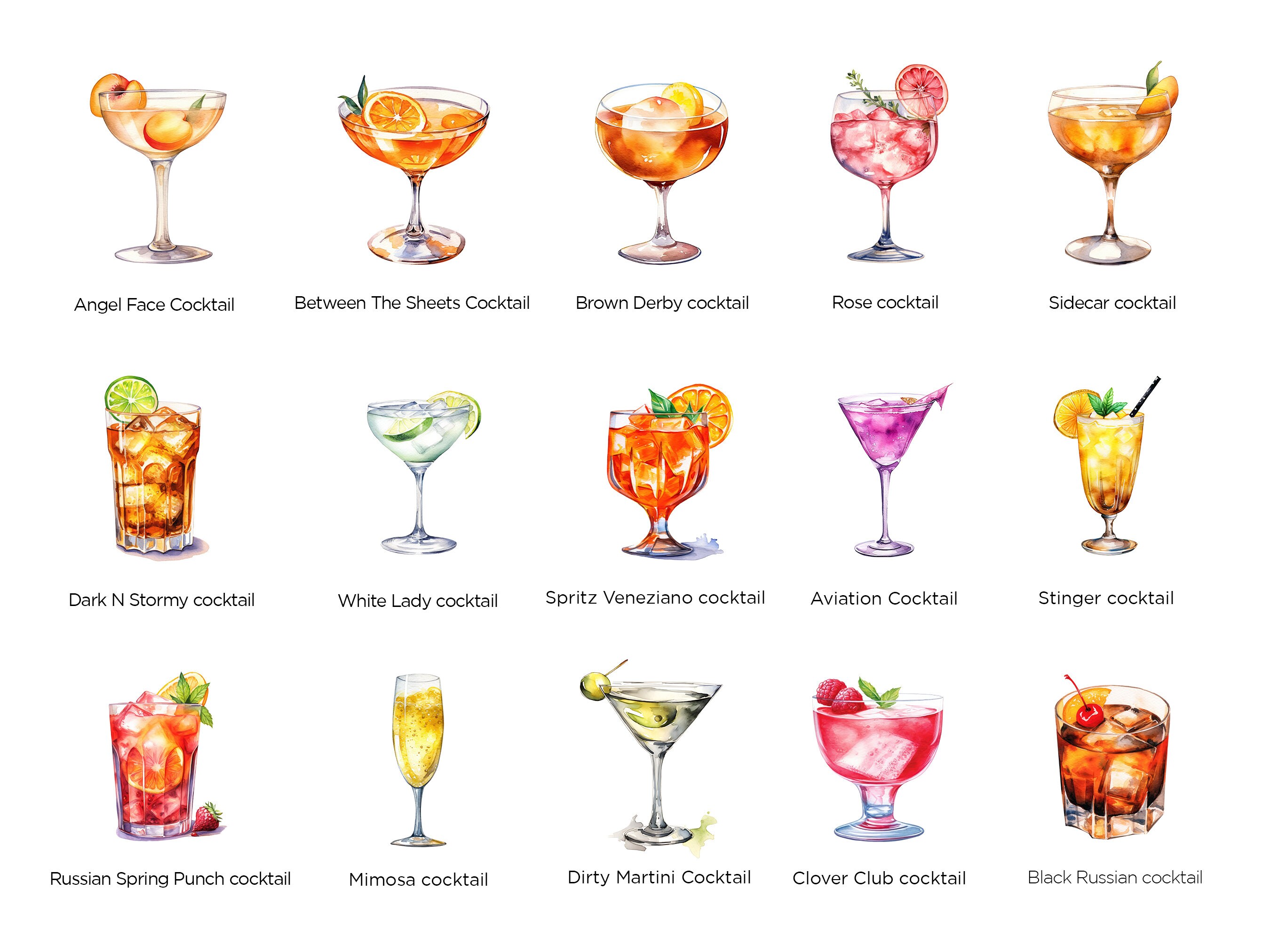 IBA Official Cocktail Clipart , 77 High Quality 300 DPI PNG Clipart ...