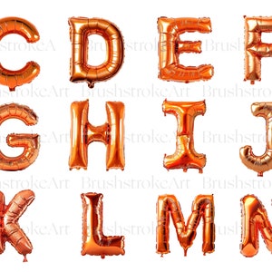 Foil Balloon Clipart, Balloon Alphabet, Foil Numbers, Glitter Balloon ...