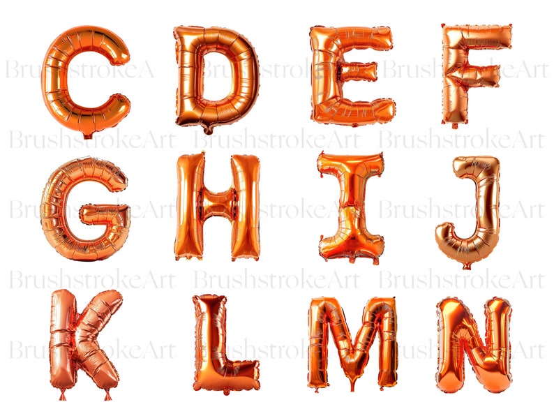 Foil Balloon Clipart, Balloon Alphabet, Foil Numbers, Glitter Balloon ...