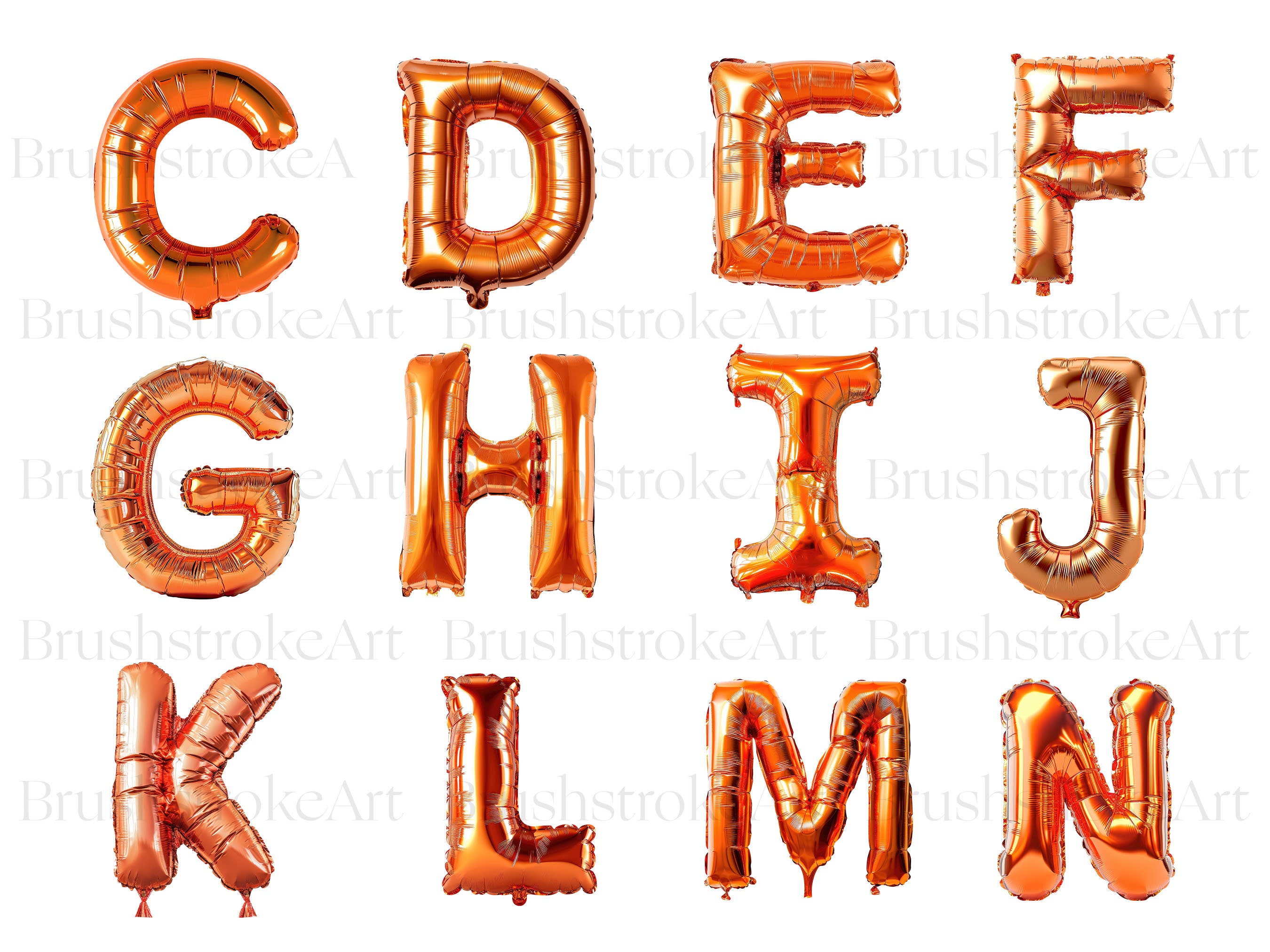 Foil Balloon Clipart, Balloon Alphabet, Foil Numbers, Glitter Balloon ...