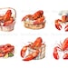 Watercolor Lobster Clipart, Sea Life, Crawfish, Lobster PNG, Nursery ...