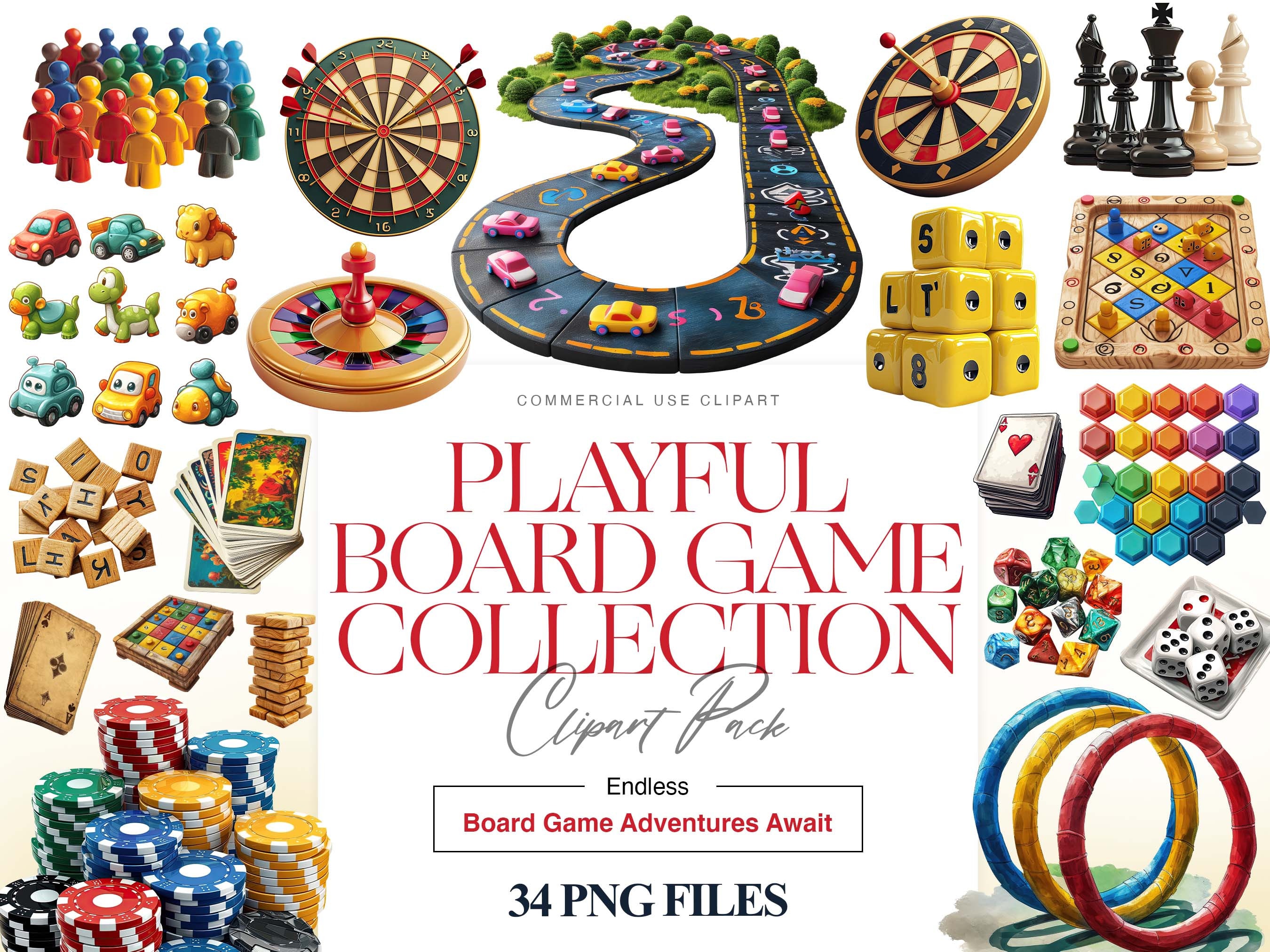 Game Night Clipart, Family Games, Children, Board Games, Trivia, Poker ...