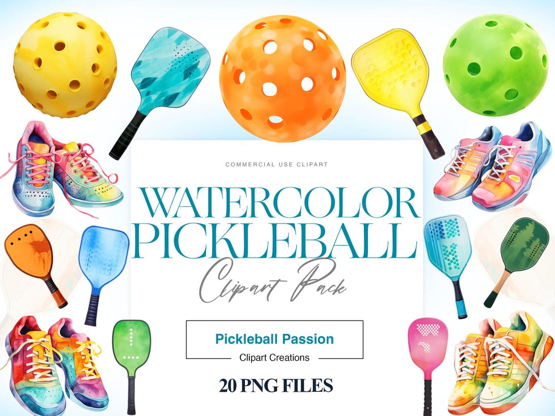 Pickleball Clipart, Sports, Pickleball Paddles, Cute Pickleball, Sports ...