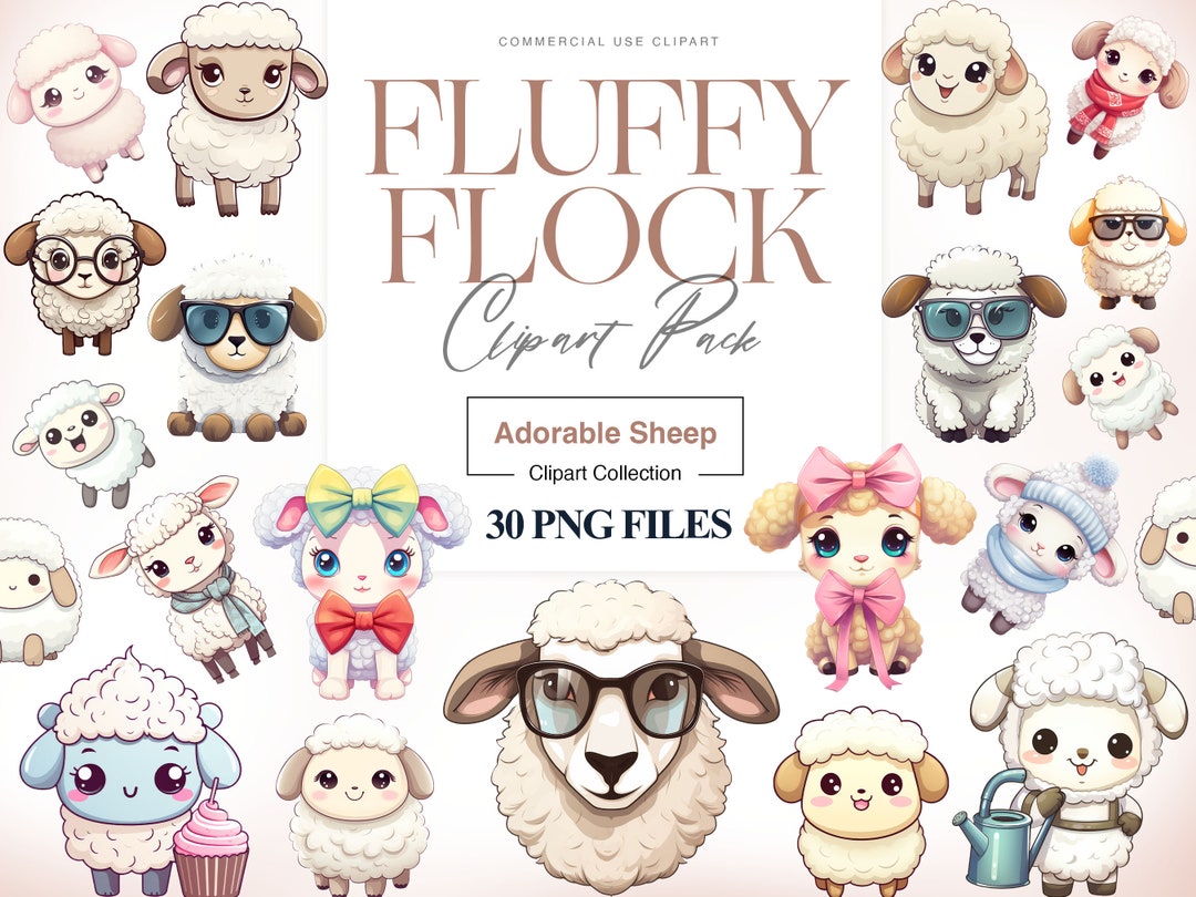 Cute Sheep Clipart, Cartoon Sheep Nursery, Baby Sheep Clipart, Cute ...