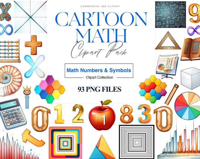 Math Clip Art Bundle in PNG Format - Etsy Canada