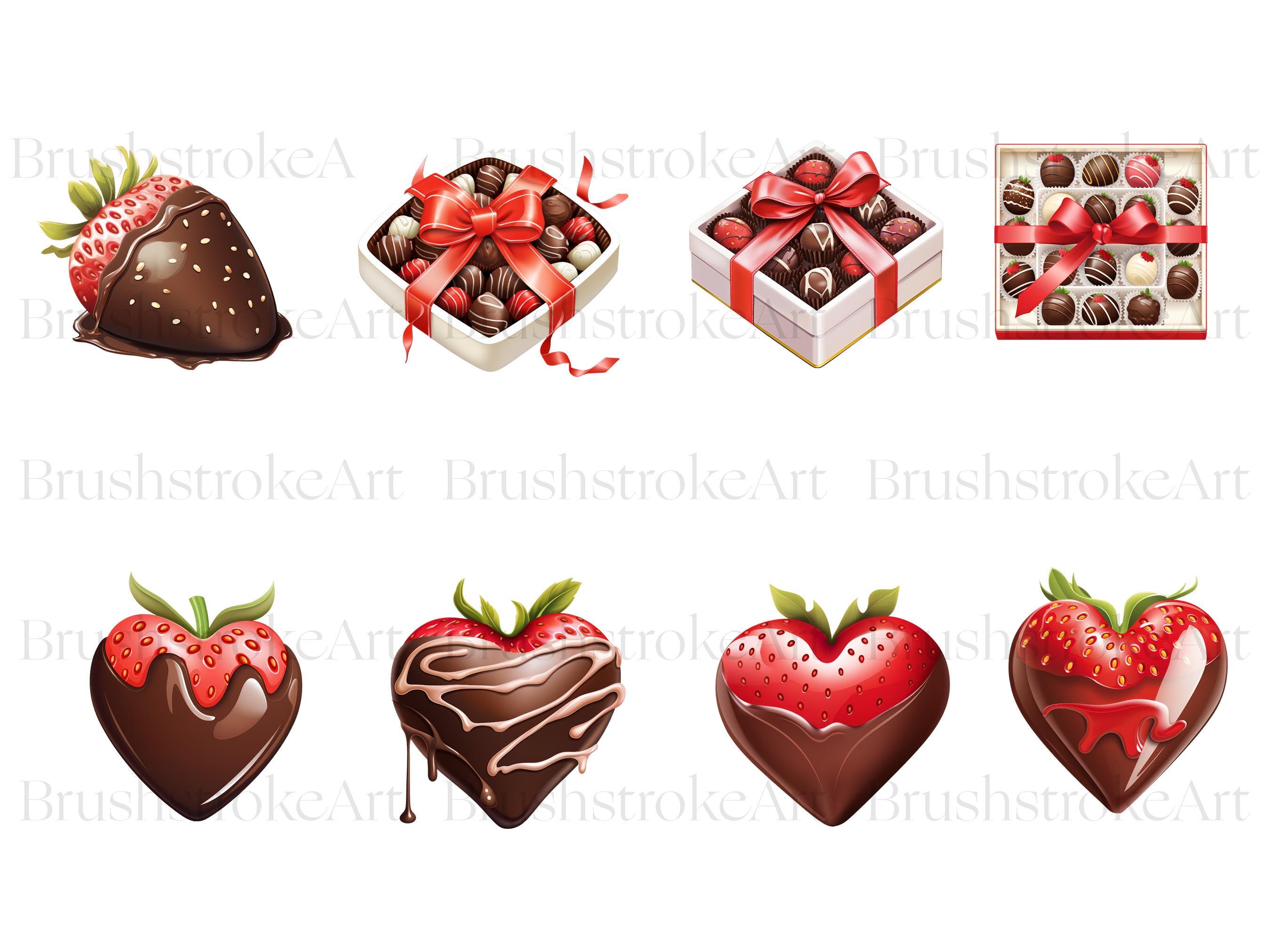 Chocolate Strawberry Clipart, Chocolate Covered Strawberries, Romance ...