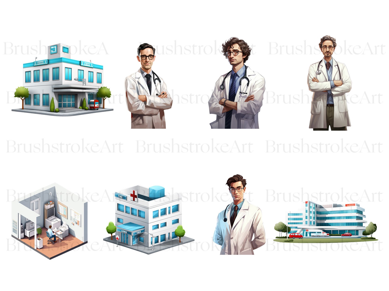 Hospital Clipart, Doctor, Nurse PNG, Patient, Illness Clipart ...