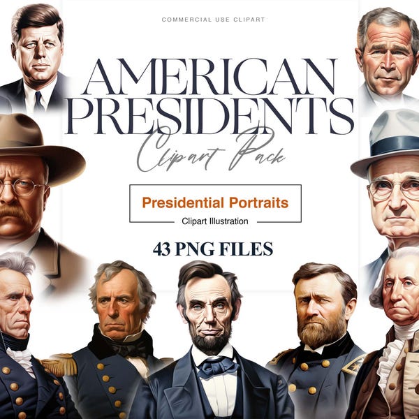 Presidents Day Clipart - Etsy