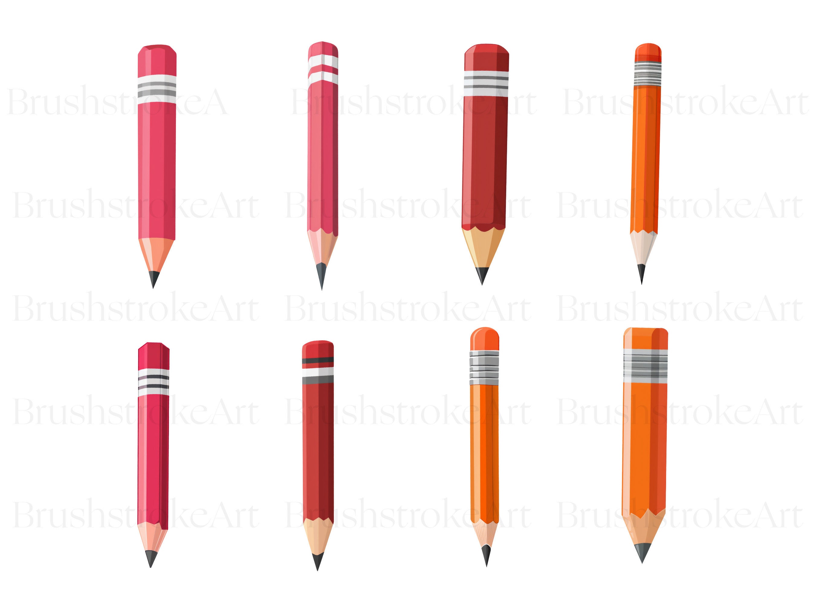 Pencil Clipart, Back to School, Art Supplies Clipart, Color Pencil PNG ...