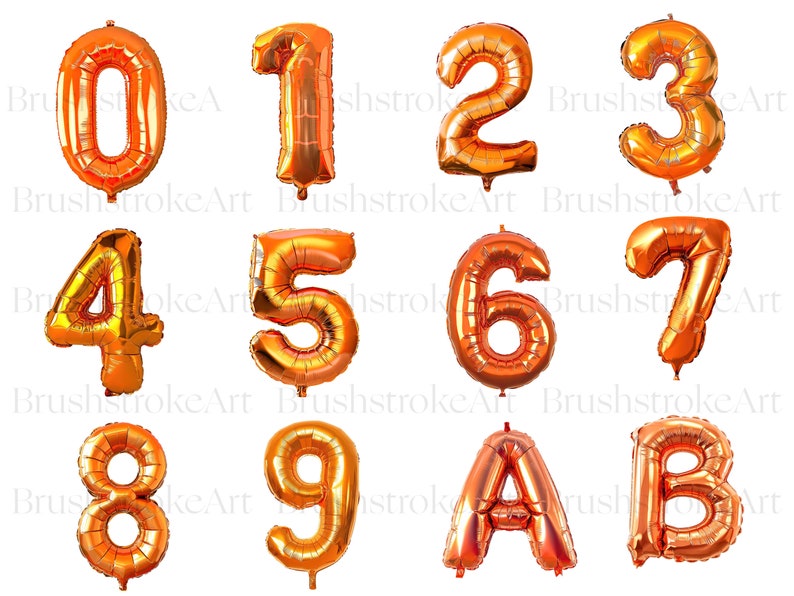 Foil Balloon Clipart, Balloon Alphabet, Foil Numbers, Glitter Balloon ...