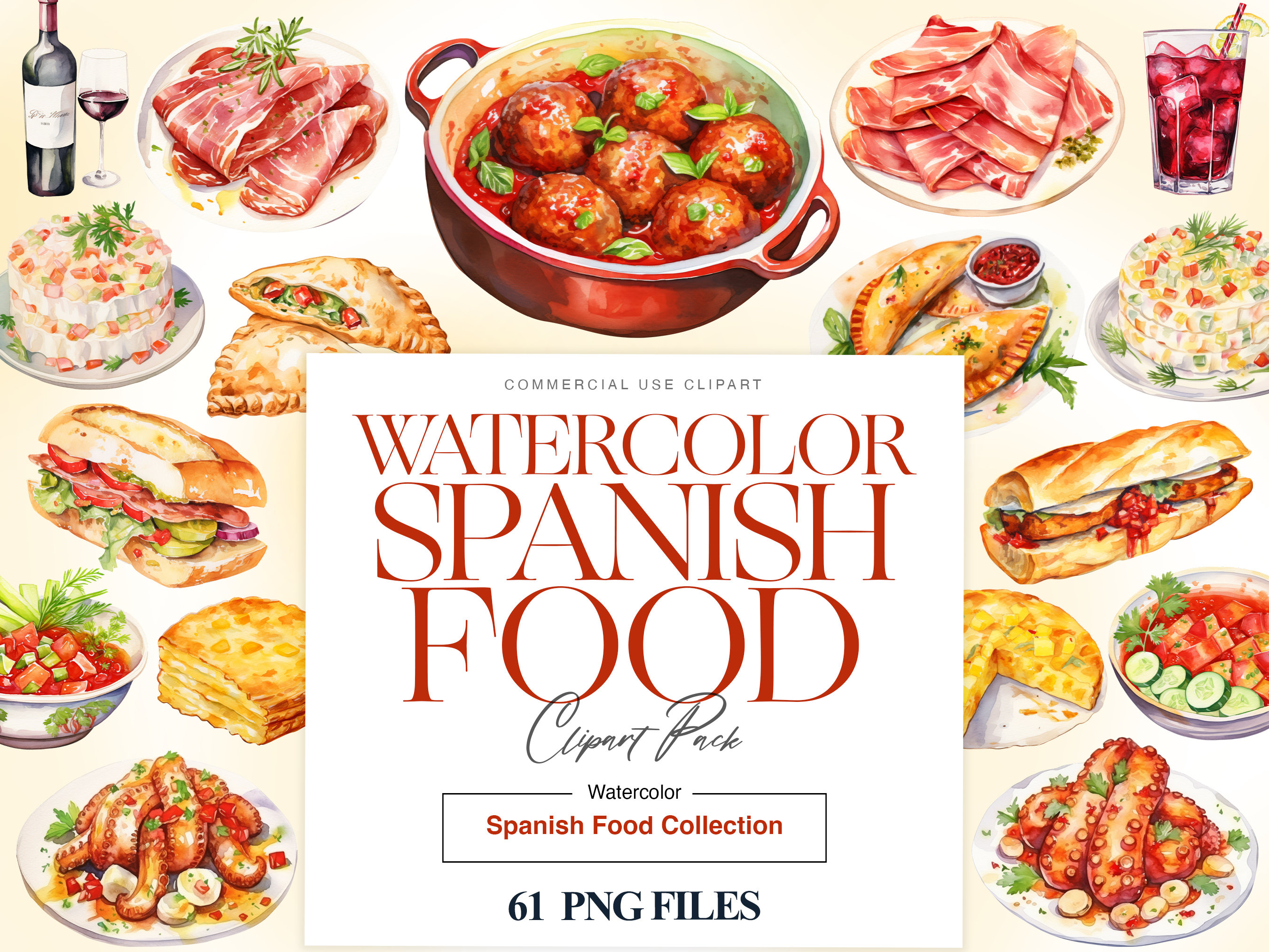 Spanish Food Clipart, Spanish Cuisine, Flan, Food Graphics PNG, Churros ...