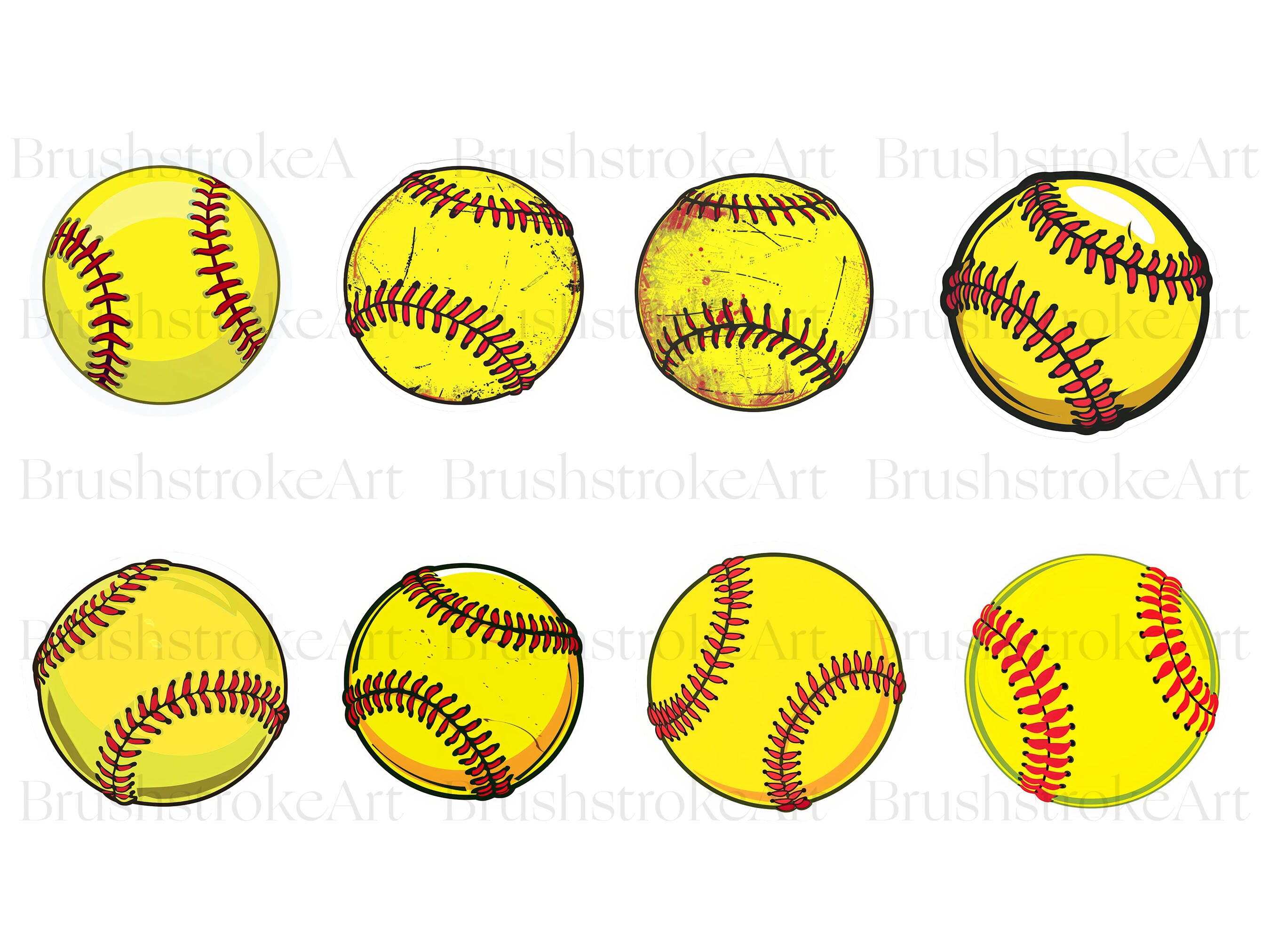 Watercolor Softball Clipart, Sports, Softball PNG, Ball Clipart ...