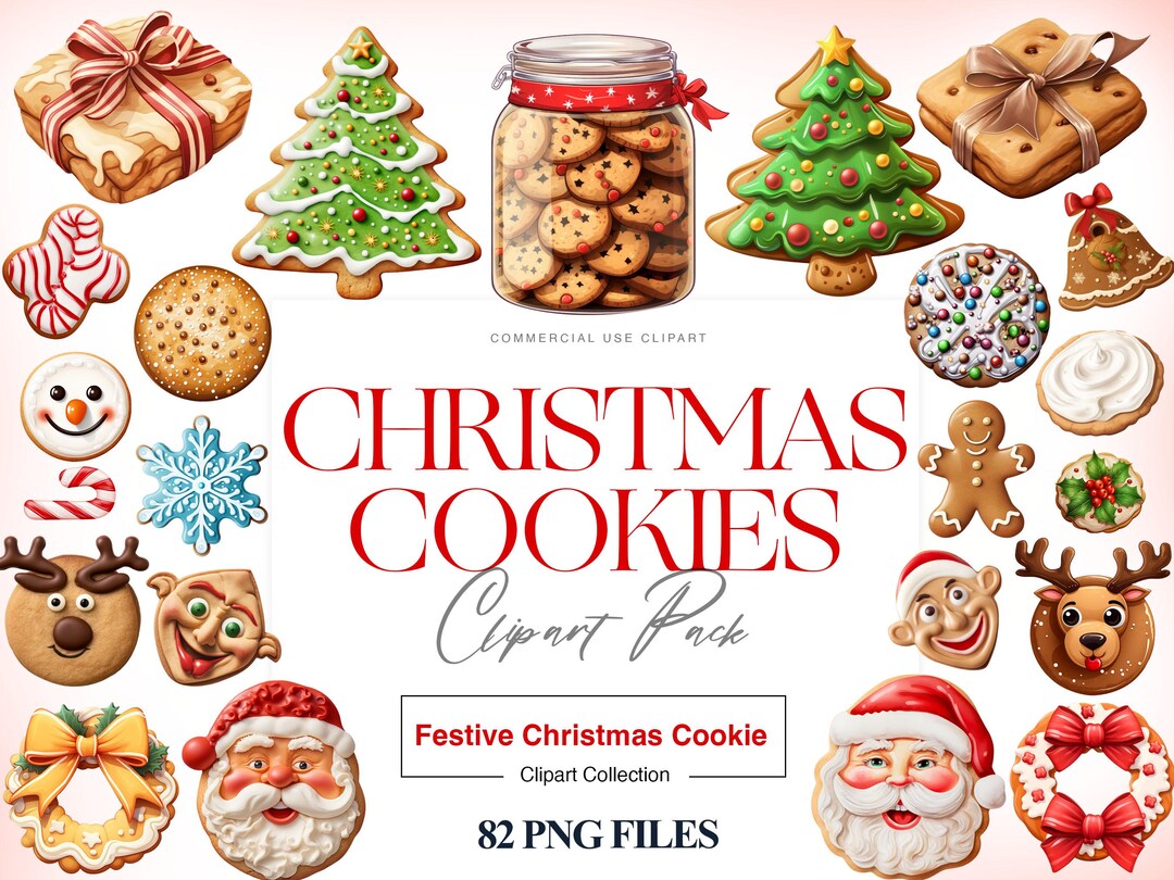 Christmas Cookies Clipart, Gingerbread Cookie, Christmas Sweets PNG ...