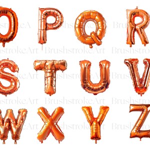 Foil Balloon Clipart, Balloon Alphabet, Foil Numbers, Glitter Balloon ...