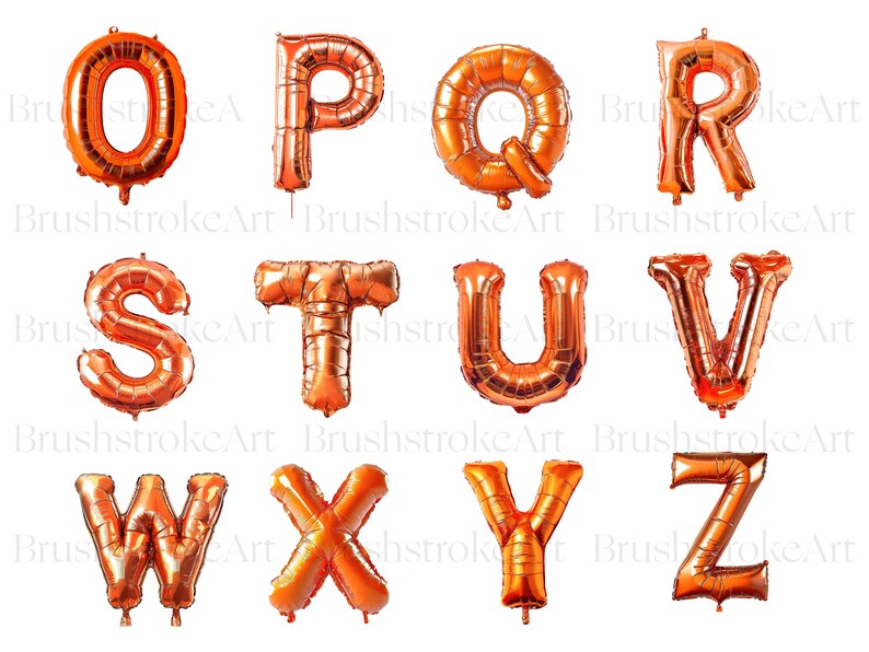 Foil Balloon Clipart, Balloon Alphabet, Foil Numbers, Glitter Balloon ...