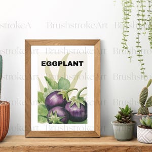Watercolor Eggplant Clipart, Purple Eggplant, Aubergine, Grilled ...