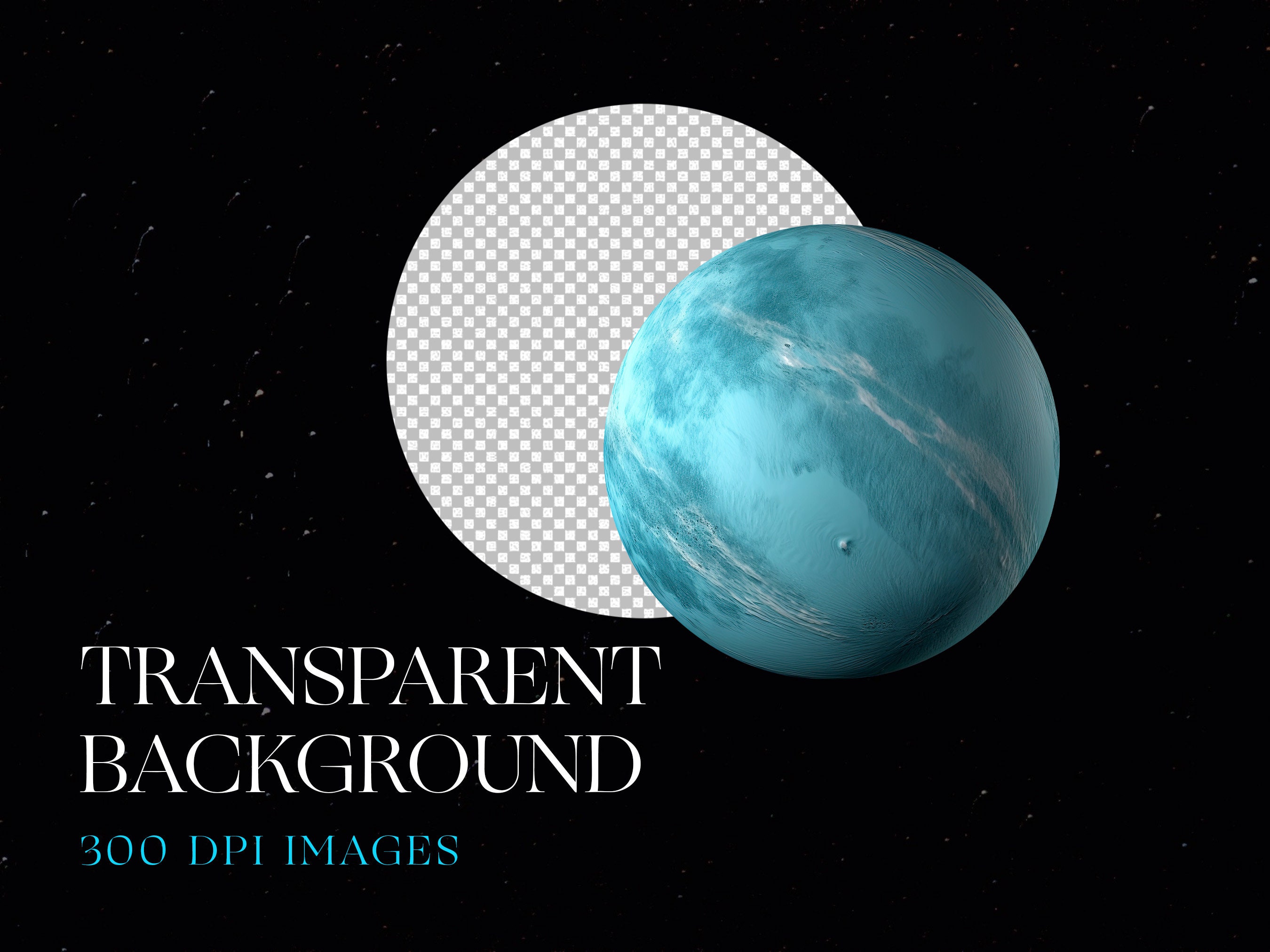 Stellar Planets Clipart Pack Watercolor Planet PNG Graphics for Crafts ...