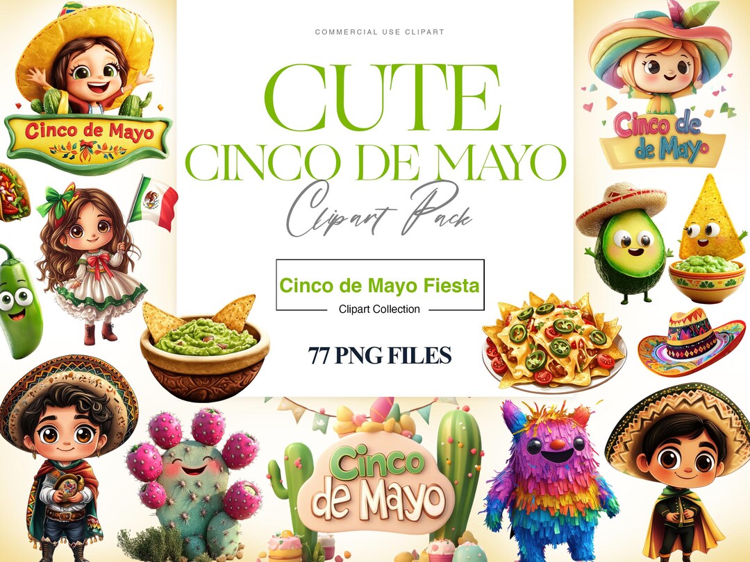 Cute Cinco De Mayo Clipart, Fiesta, Mexican Festival, Cinco De Mayo PNG ...