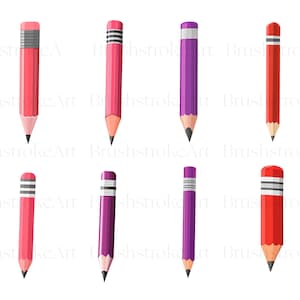 Pencil Clipart, Back to School, Art Supplies Clipart, Color Pencil PNG ...
