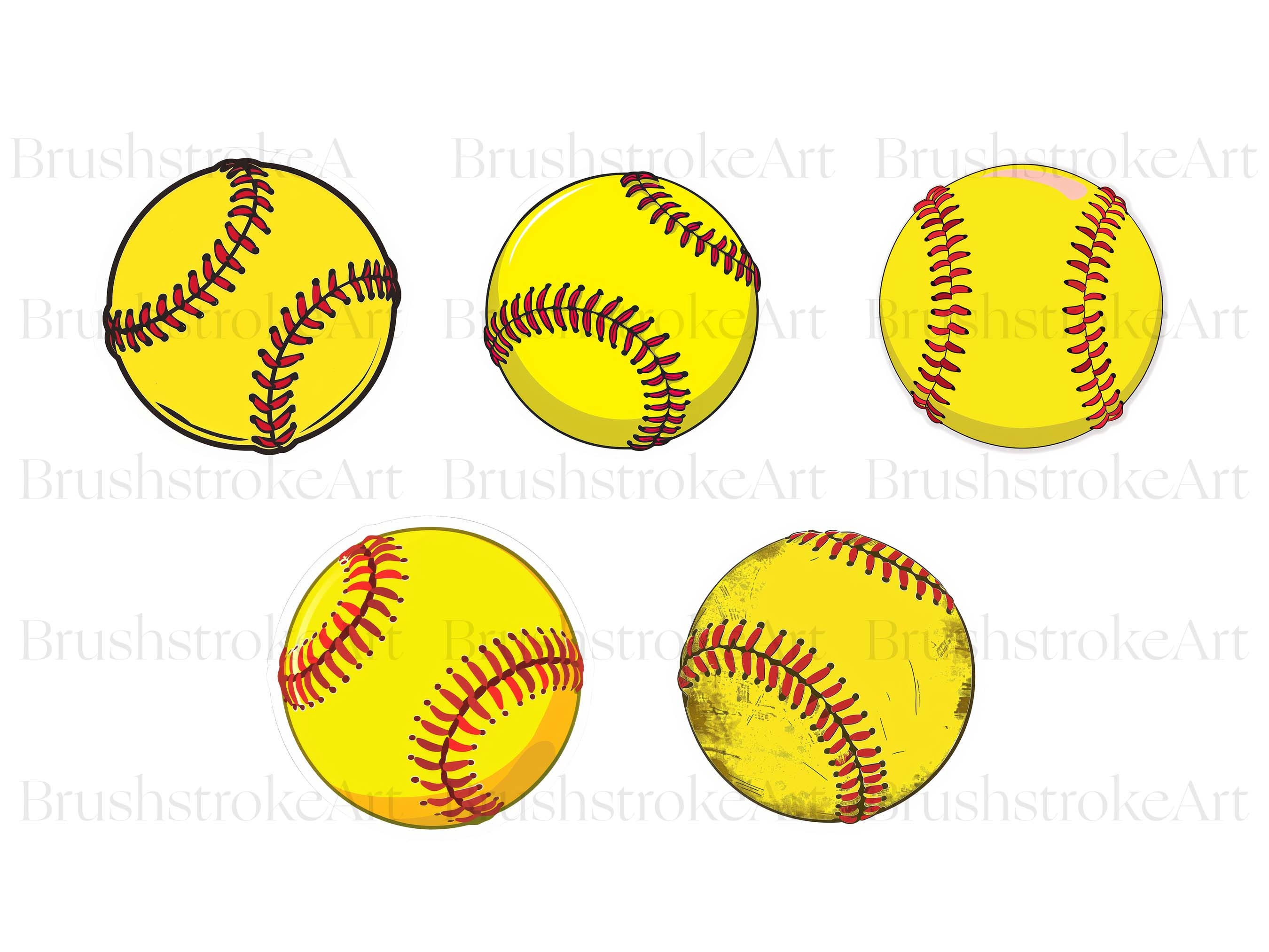 Watercolor Softball Clipart, Sports, Softball PNG, Ball Clipart ...