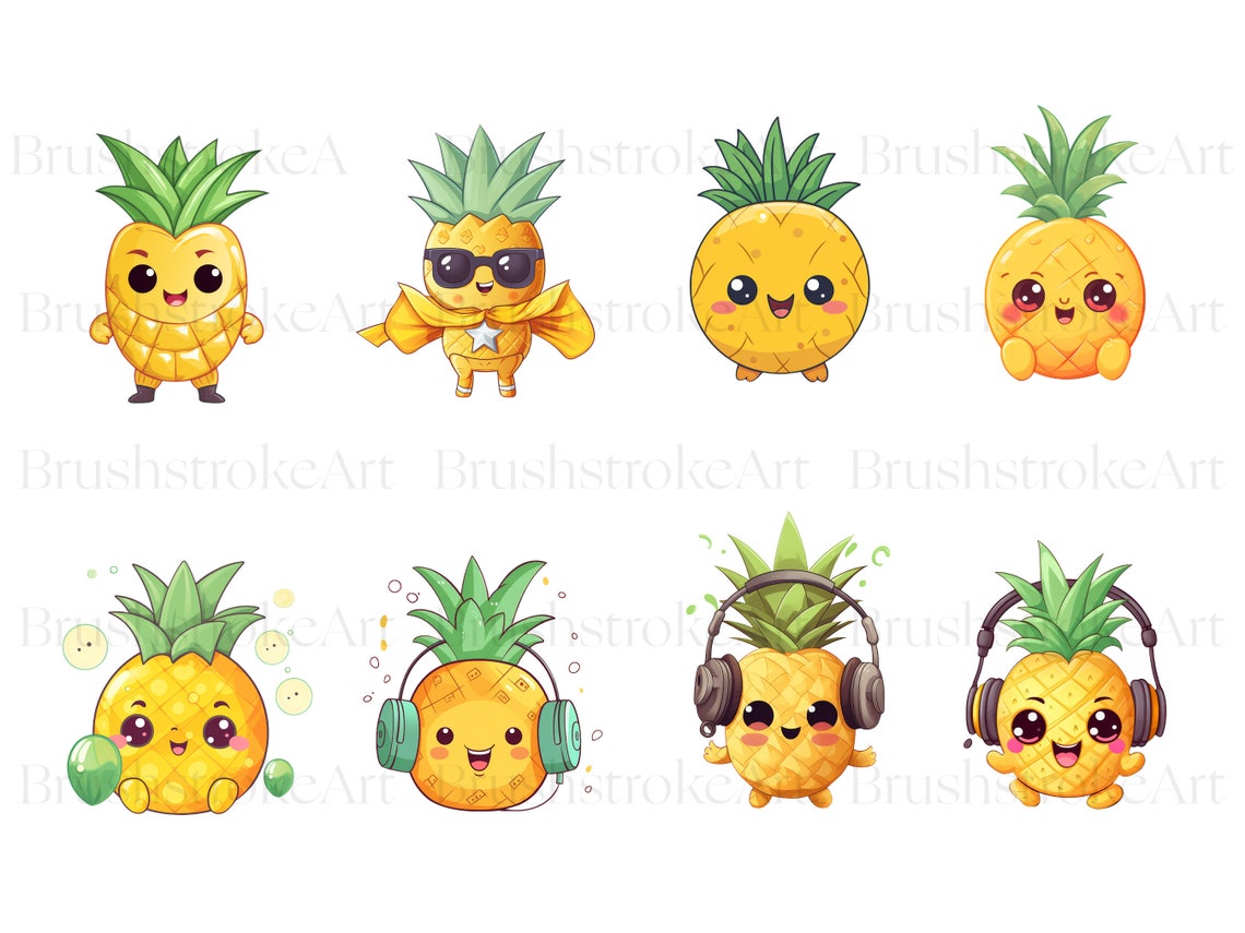 Cute Pineapple Clipart, Pineapple Fruit Tropical, Summer Pineapple PNG ...