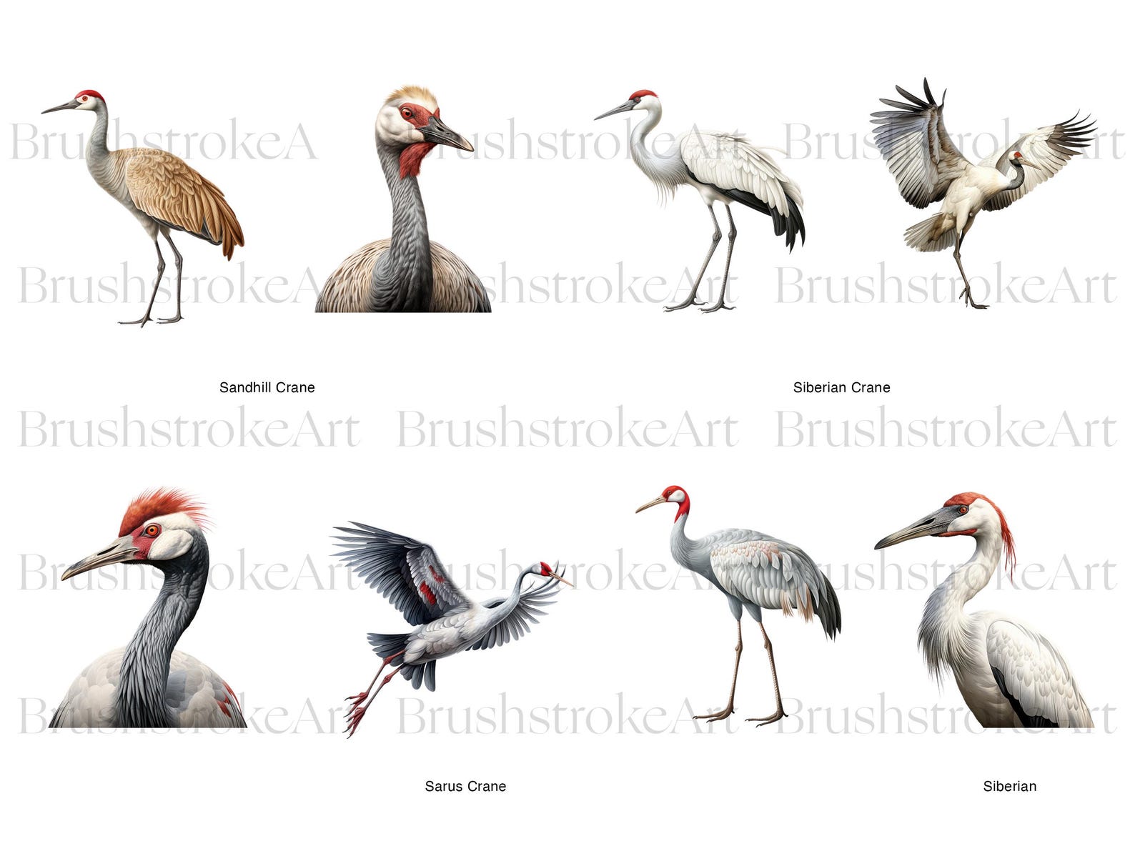 Crane Clipart, Blue Crane, Sandhill Crane PNG, Crane Bird Clipart ...