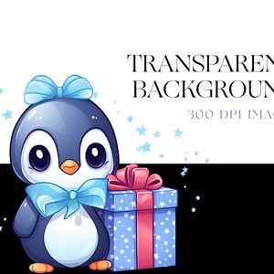 Watercolor Penguin Clipart, Cute Baby Penguin, Arctic Winter Animal ...