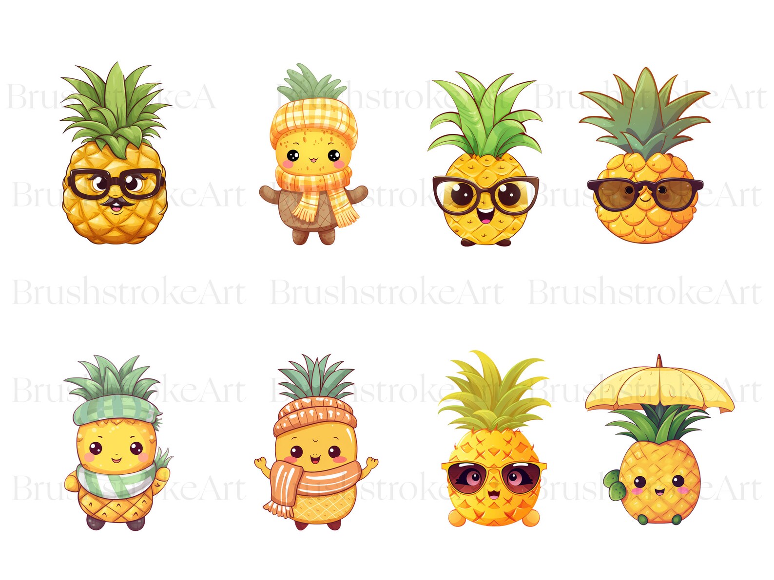 Cute Pineapple Clipart, Pineapple Fruit Tropical, Summer Pineapple PNG ...