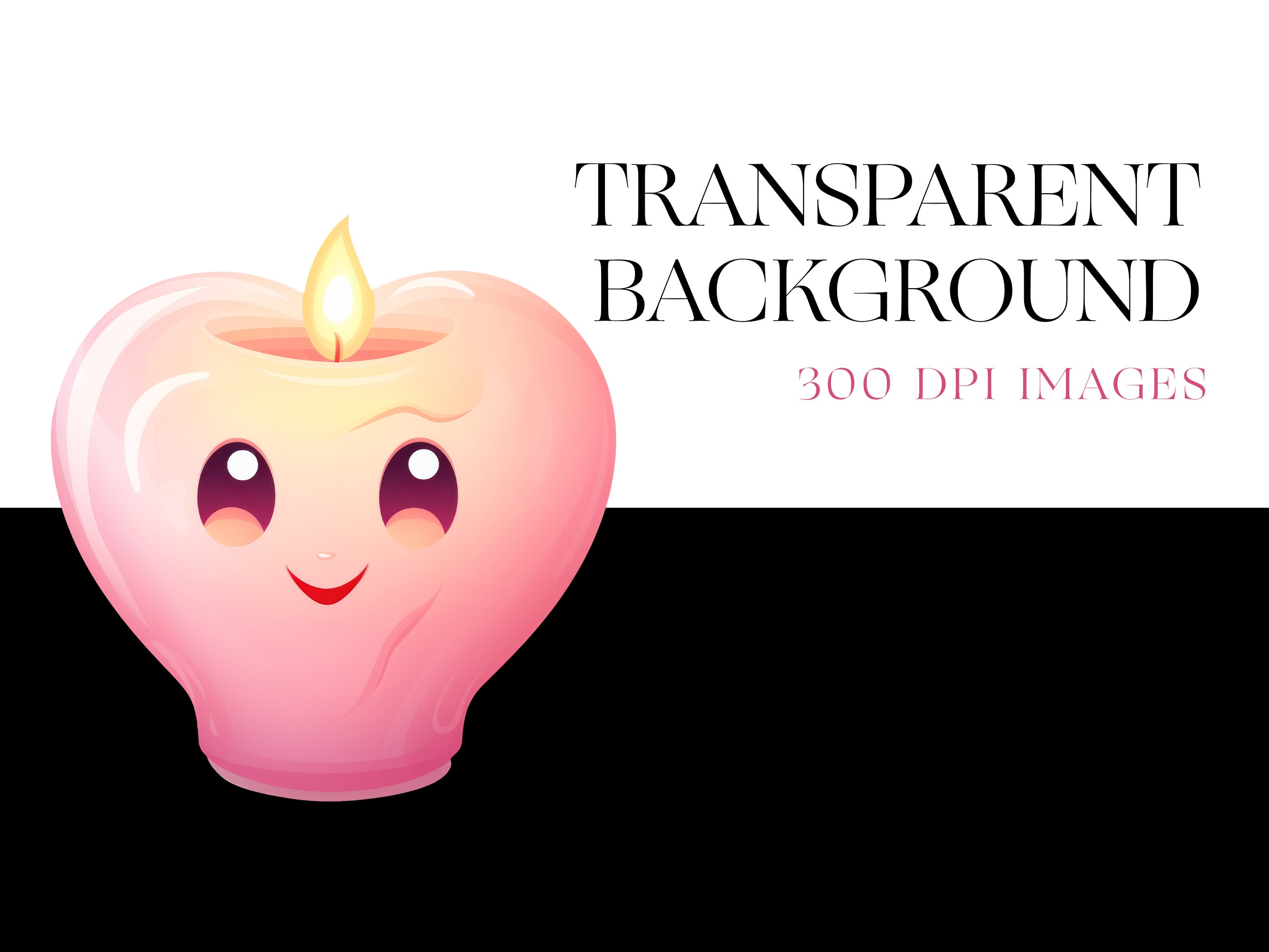 Kawaii Heart Clipart Rainbow Heart PNG Kawaii Hearts Valentine Clipart ...