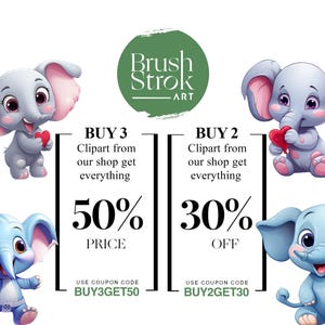 Cute Elephant Clipart, Blue Elephant, Safari Animal, Cute Baby Elephant ...