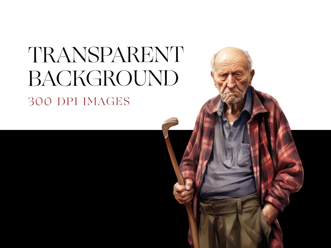 Grandpa Clipart, Old Men, Old Man Clipart, Senior, Elderly Clipart, Old ...